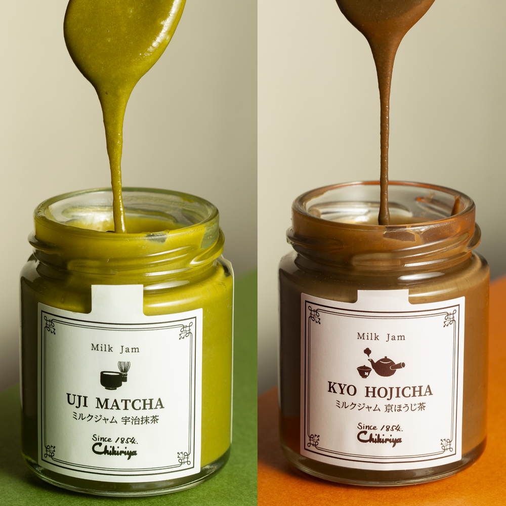 Chikiriya Tea House｜Matcha milk jam & Hojicha milk jam [Bundle of 2]