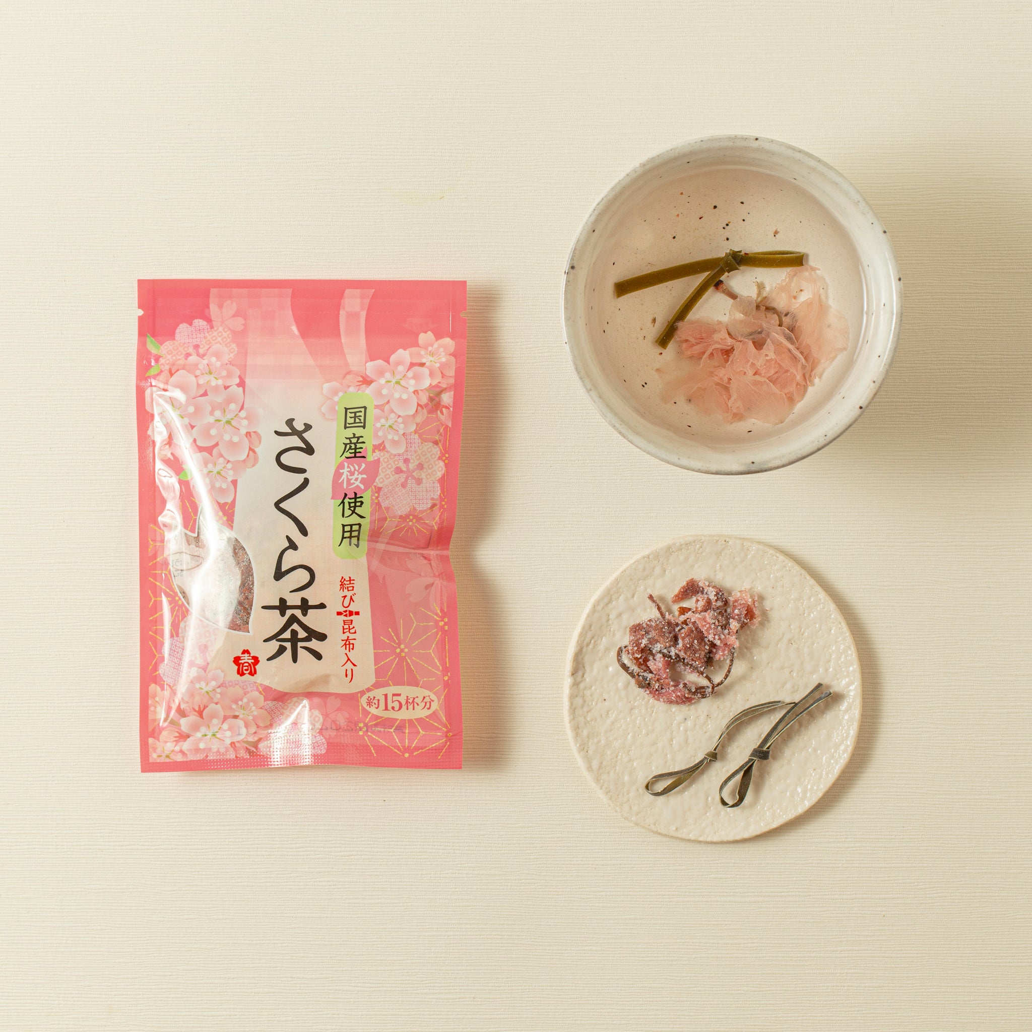 Chikiriya Tea House ｜Sakura Kombu Tea (Kelp Tea) - 25 g salted cherry ...